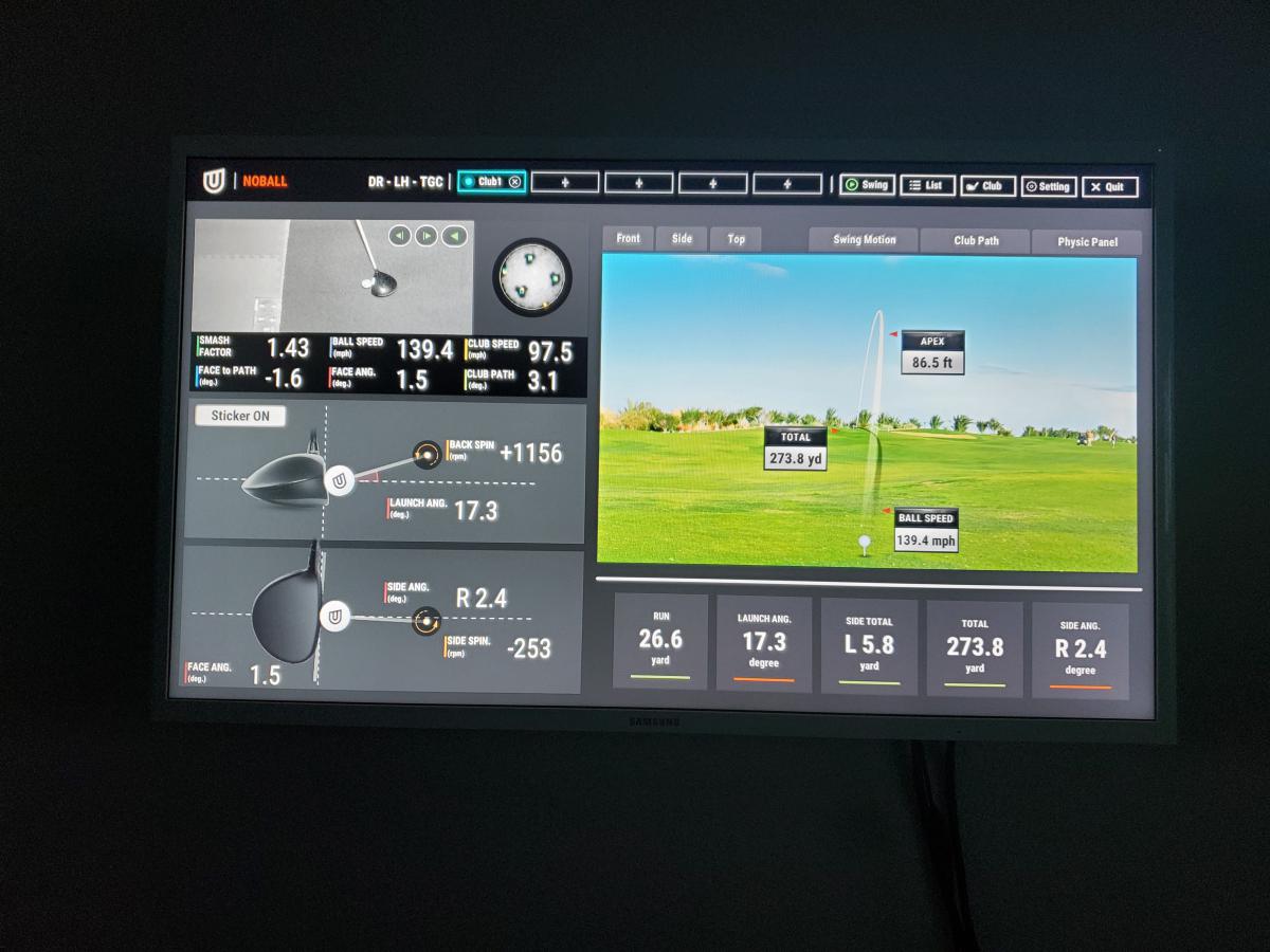 Testing out diy sticker - Golf Simulator Forum