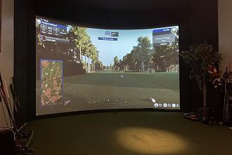 Golf sim v2 - Curved Screen and much larger area! - Golf Simulator Forum